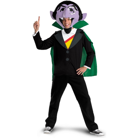 Sesame Street | Shirts | Adult Disguise Sesame Street The Count Vampire ...